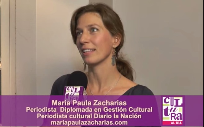 Cultura al día (entrevistadora entrevistada) – María Paula Zacharías